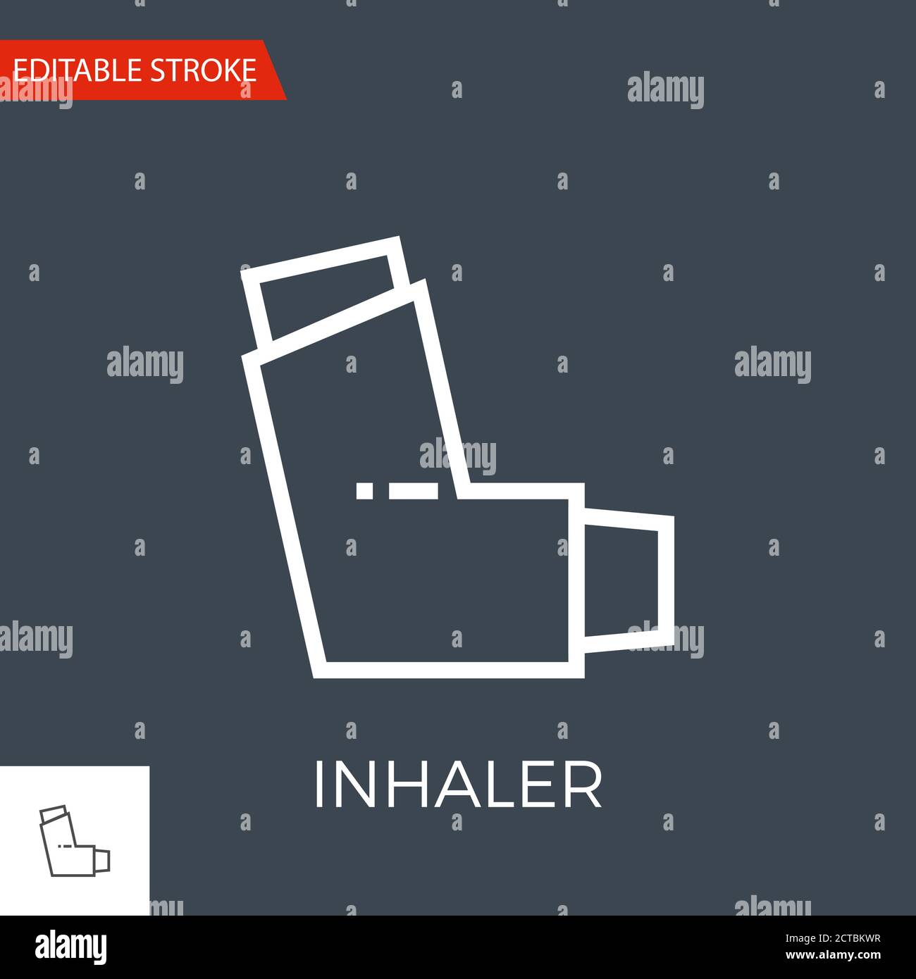 Inhaler Vector Icon Stock Vector Image & Art - Alamy