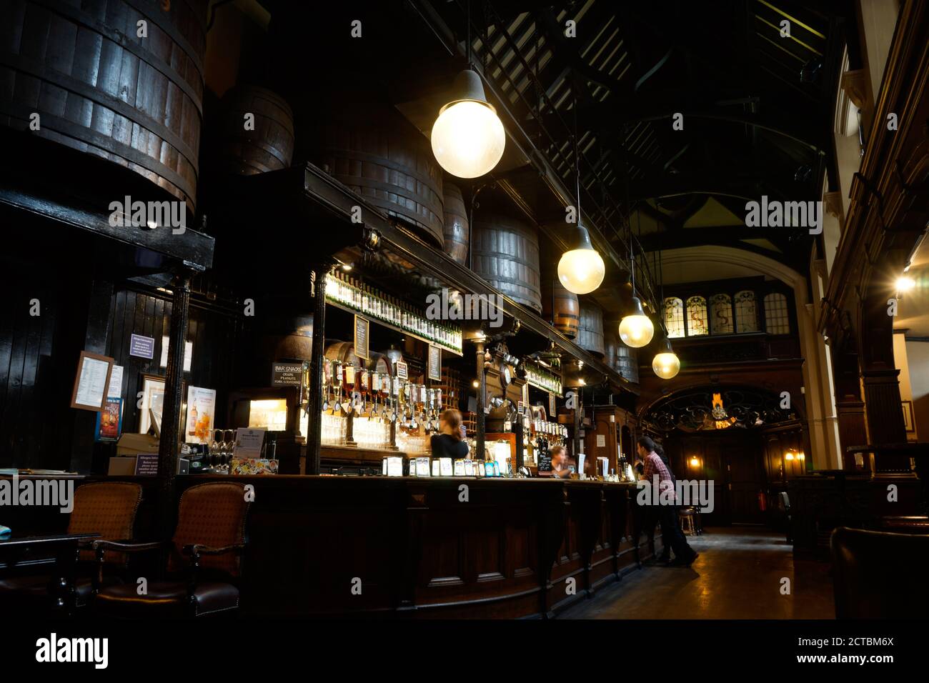 LONDON - SEP 5: Interior of pub, for drinking and socializing, focal ...