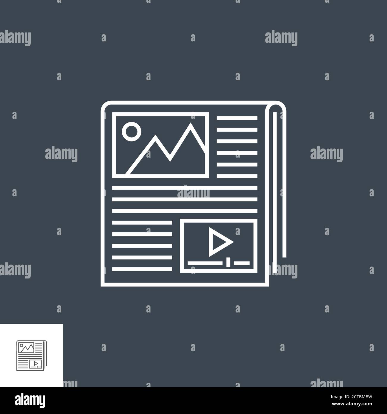 Content Line Icon Stock Vector Image & Art - Alamy