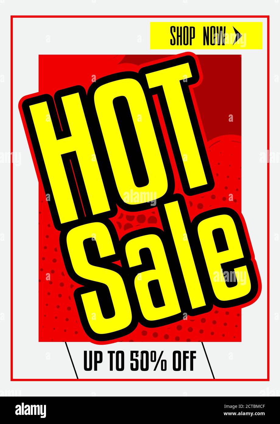 Comic book fashion sale social media post design. Cartoon colored ...