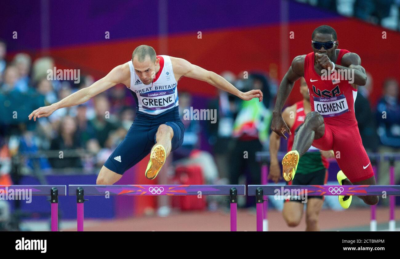 Mens 400m hurdles hi-res stock photography and images - Alamy