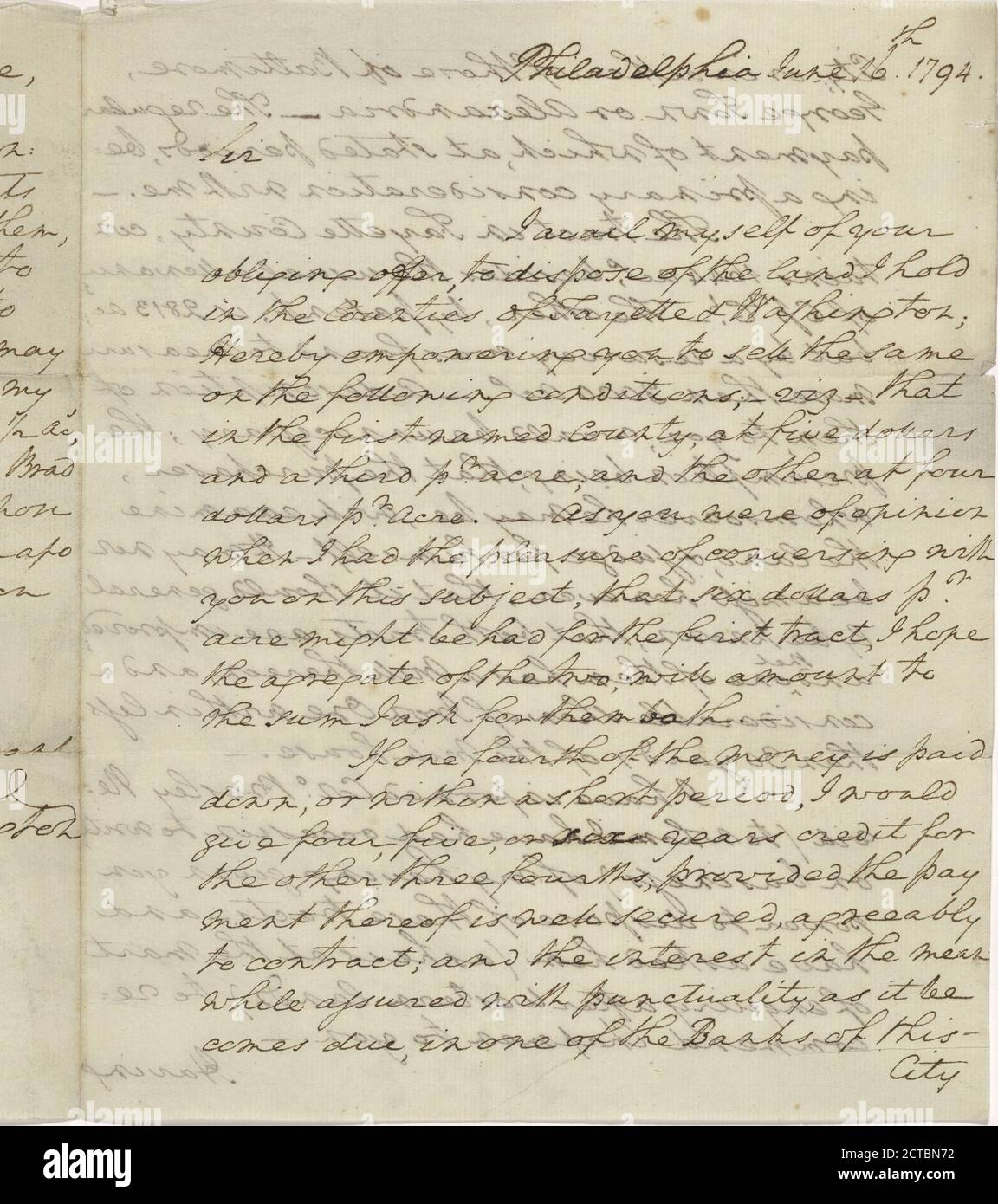 Letter to James Ross, text, Correspondence, 1794, Washington, George ...
