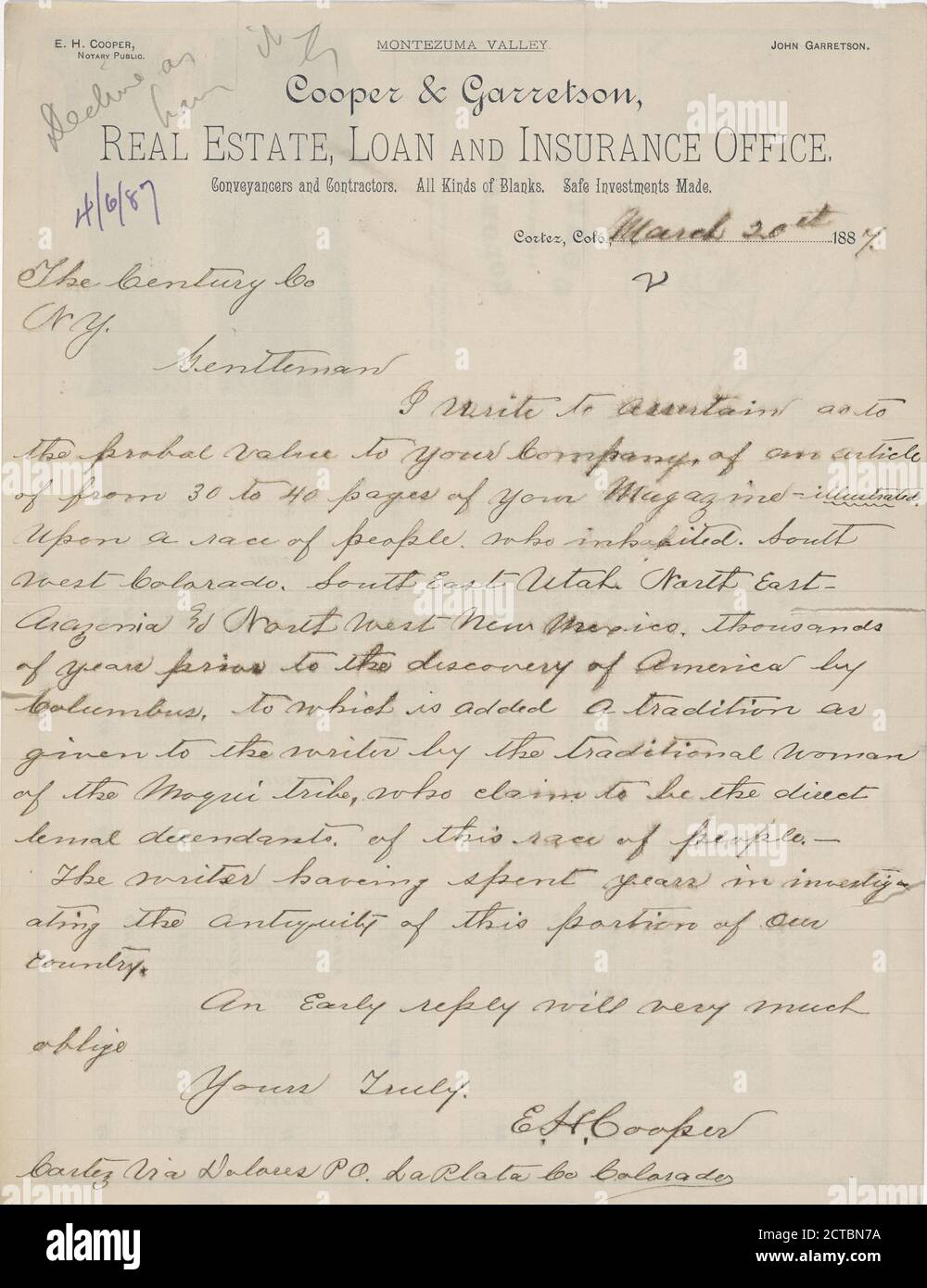 Cooper h hi-res stock photography and images - Alamy