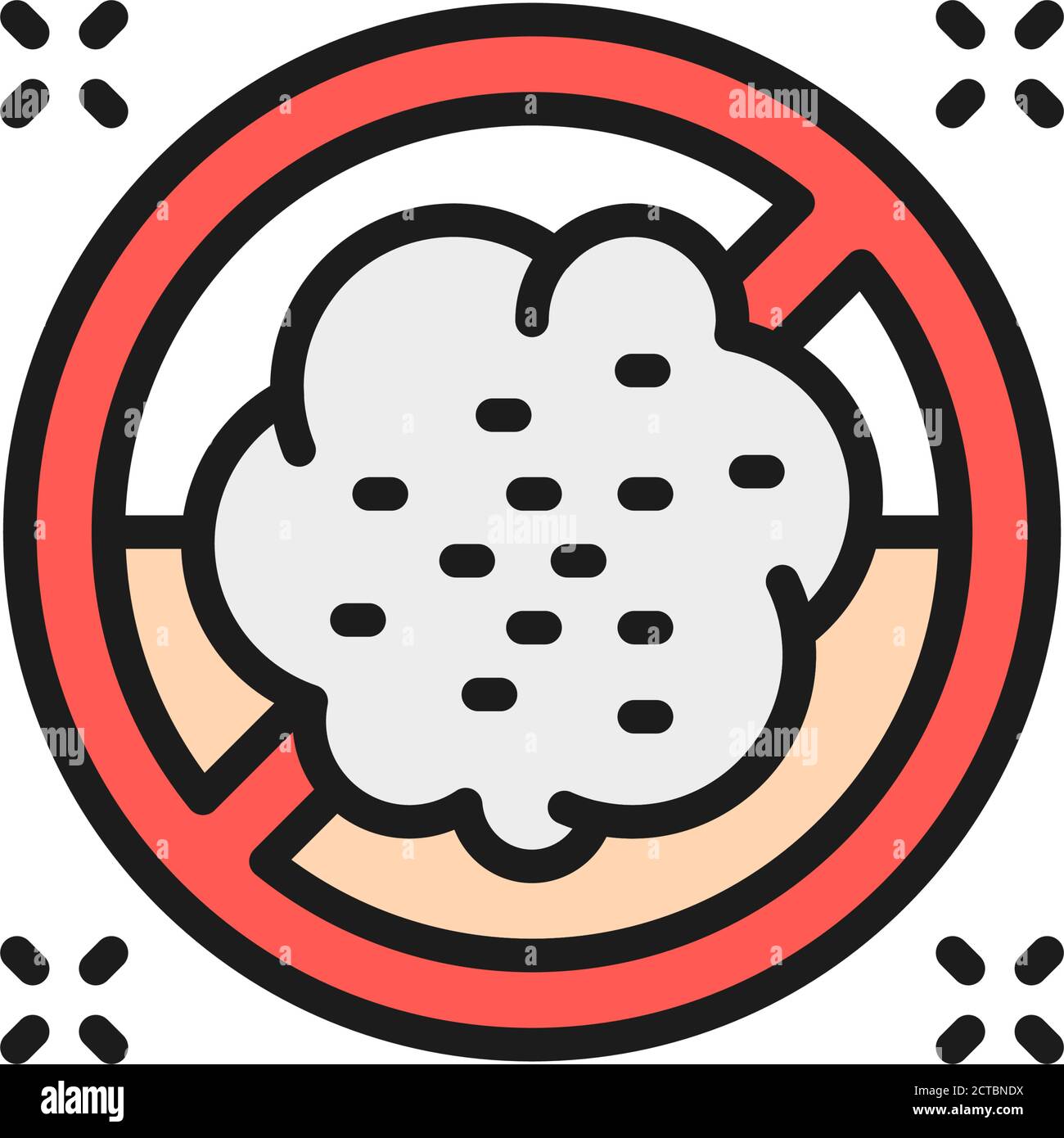 Allergy symptoms color icon Stock Vector Images - Alamy