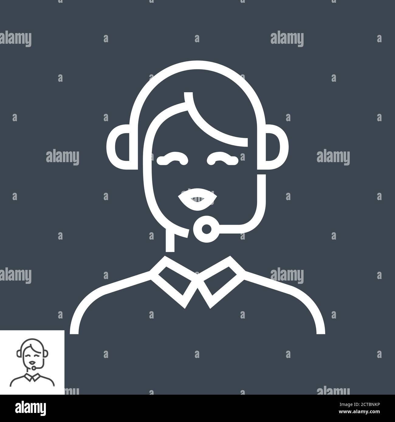 Service center icon black Stock Vector Images - Alamy