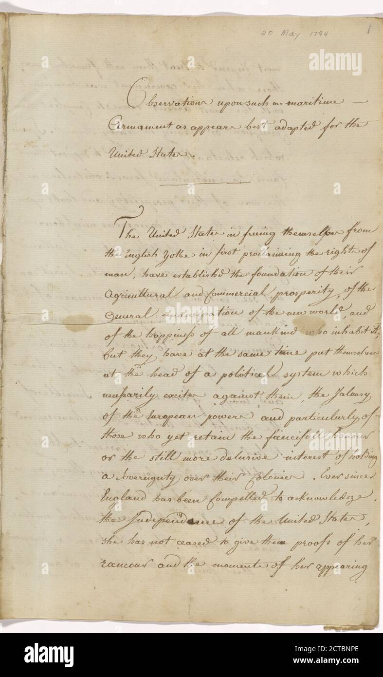 Edmond charles genet hi-res stock photography and images - Alamy