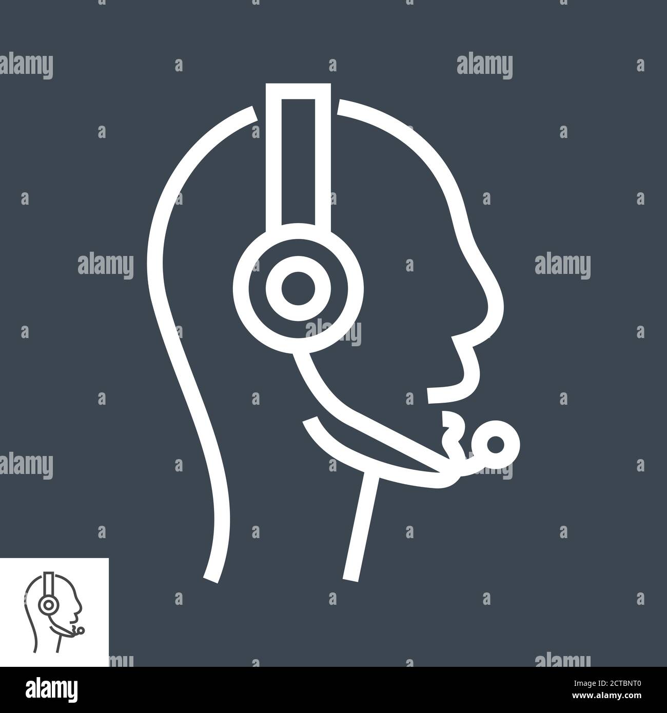 Male customer service line Stock Vector Images - Alamy
