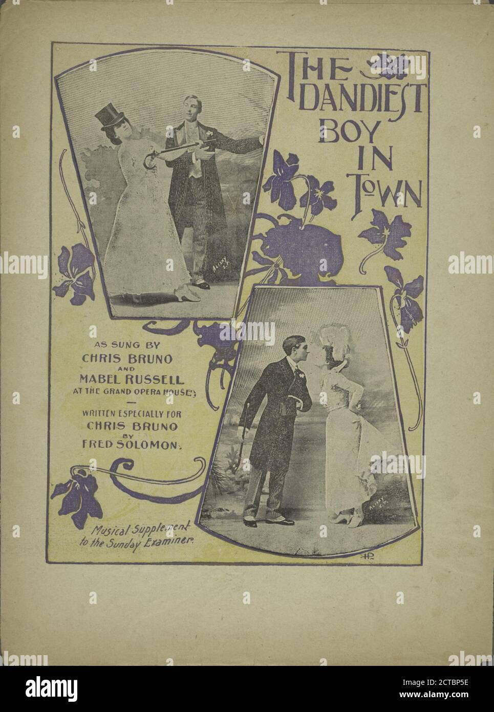The dandiest boy in town, notated music, Scores, 1900 - 1900, Solomon ...
