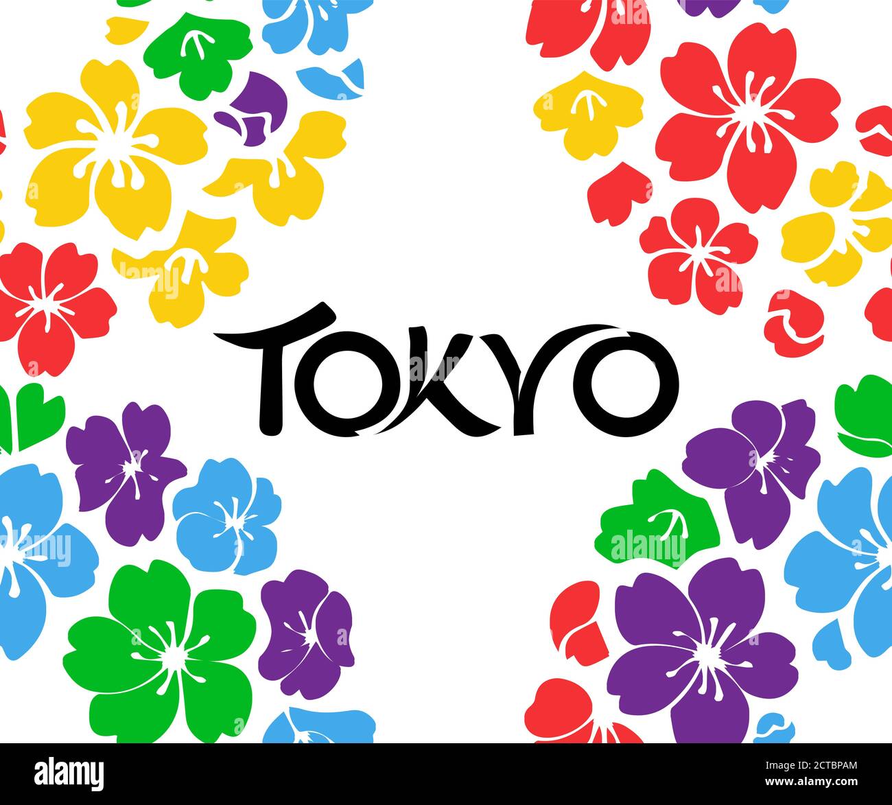 Abstract Flat Logo Design Symbolism Colored Background and Design Stock ...