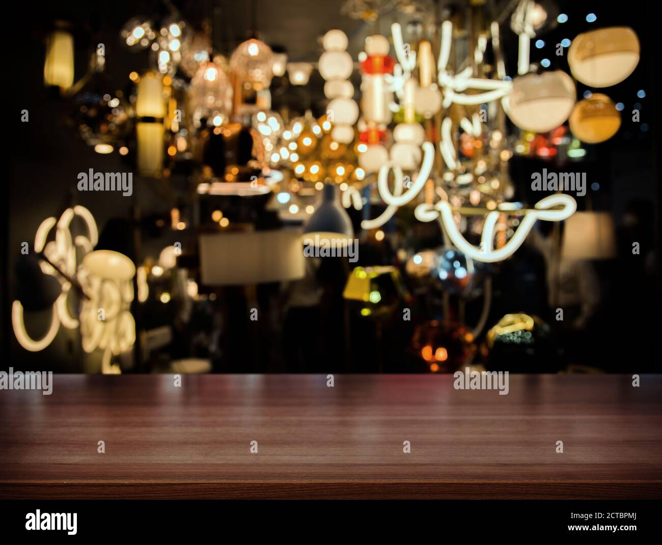 wood table top counter for display product with light in creative ...