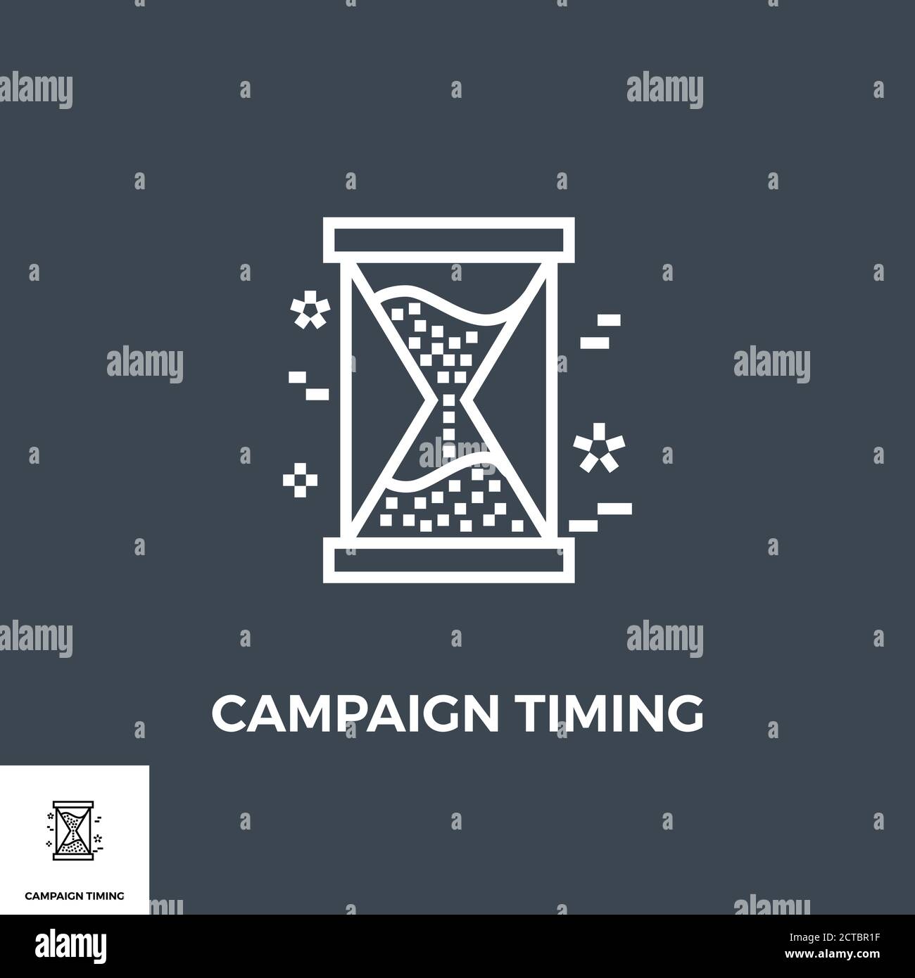 Campaign Timing Icon Stock Vector Image & Art - Alamy