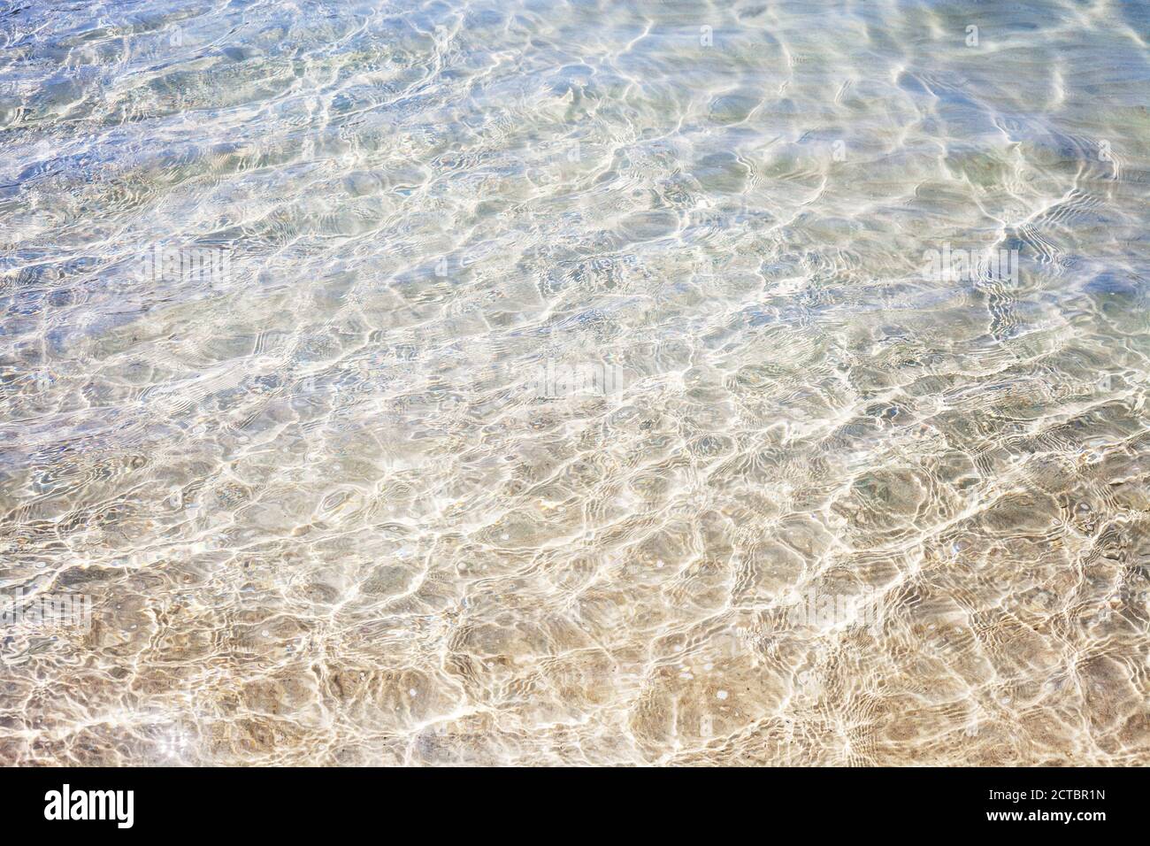 Clear water top view. Waves at clean sea near beach Stock Photo - Alamy