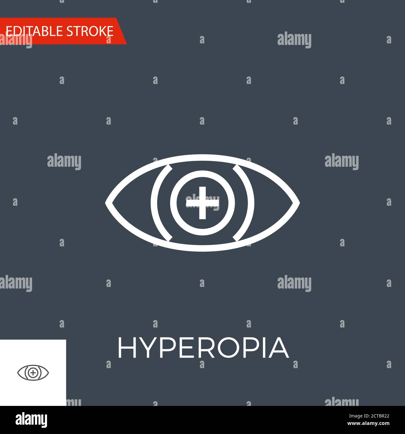 Hyperopia Vector Icon Stock Vector Image & Art - Alamy