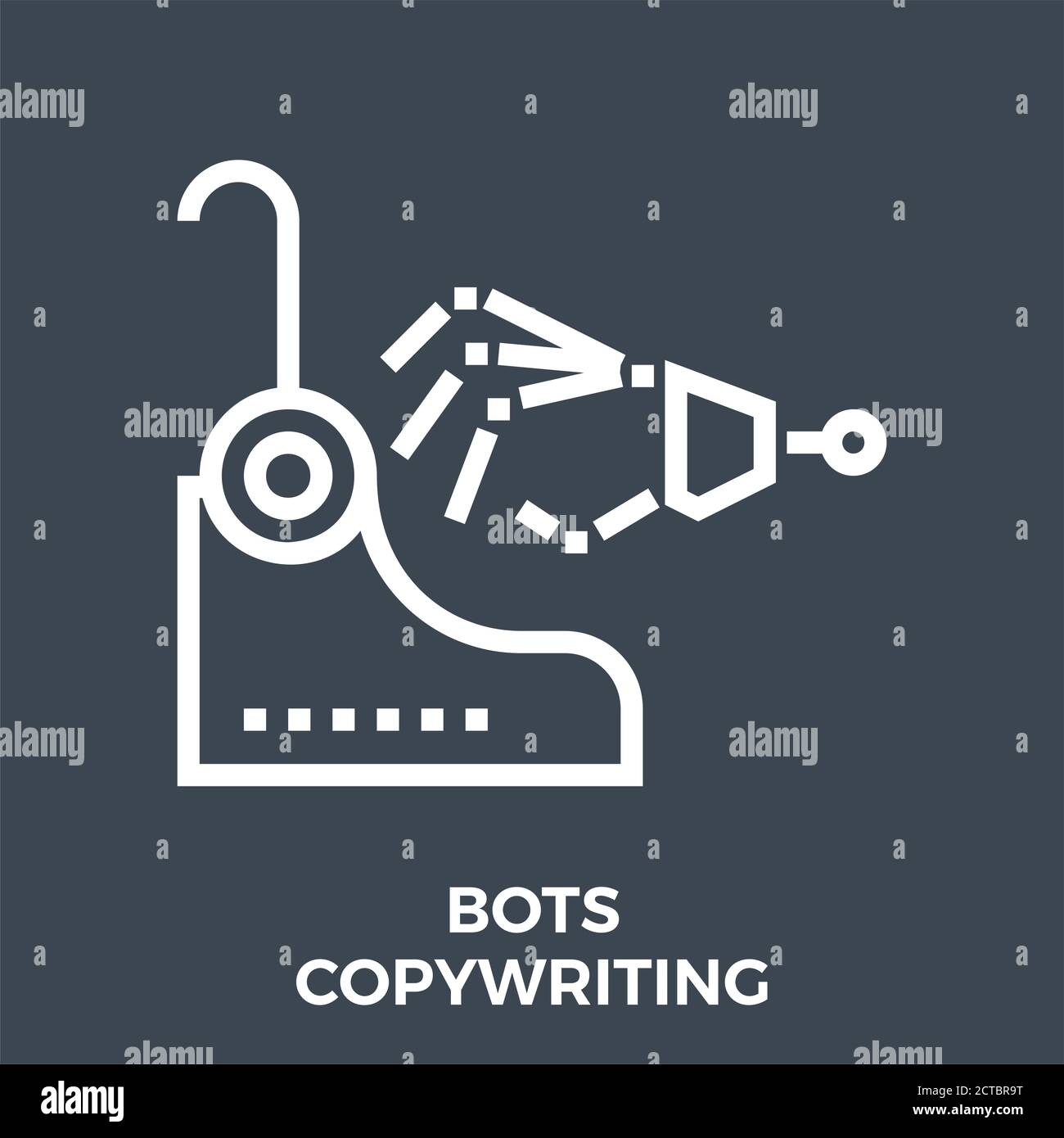 Bots copywriting icon Stock Vector Image & Art - Alamy