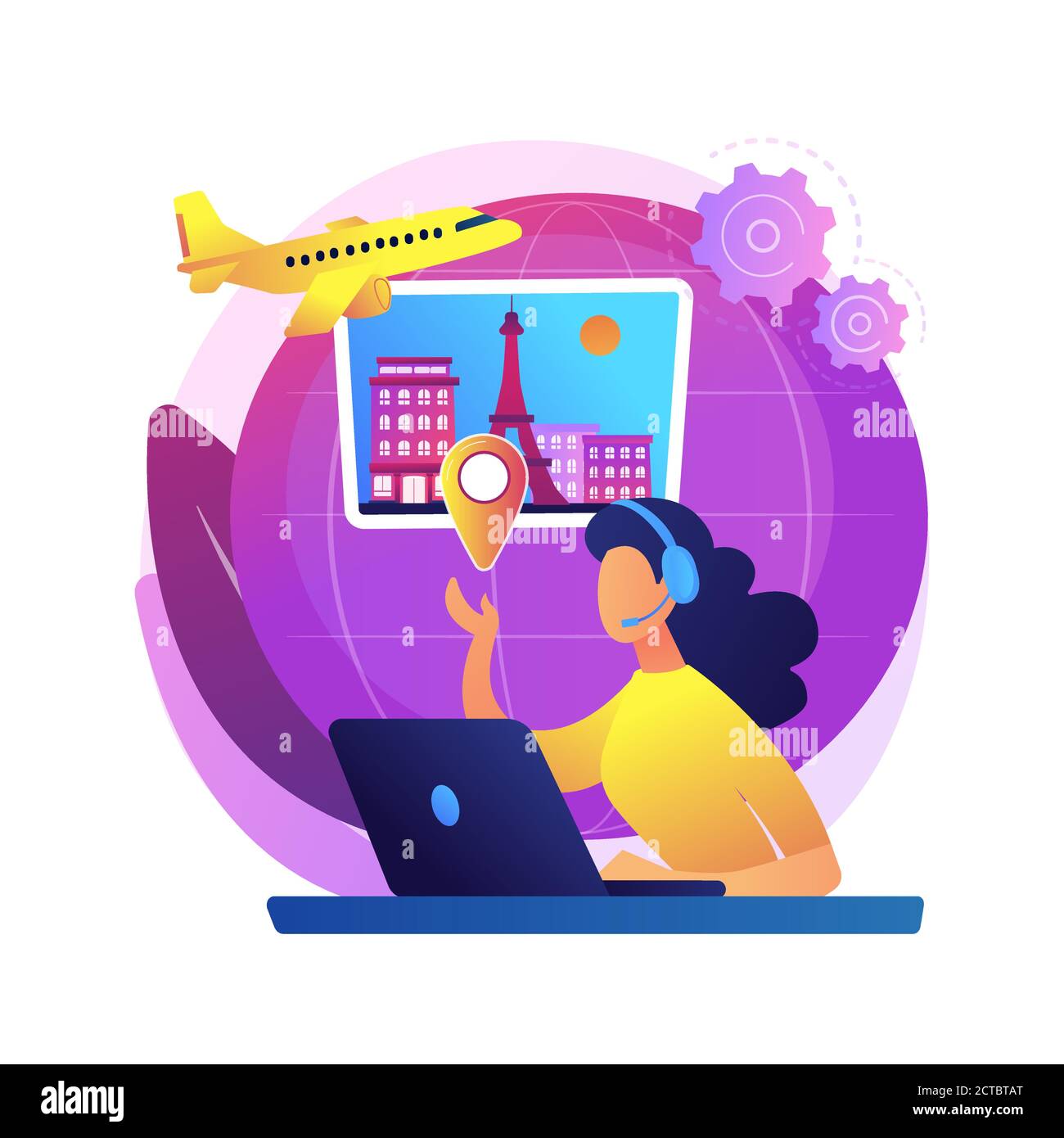 Cruise agent Stock Vector Images - Alamy