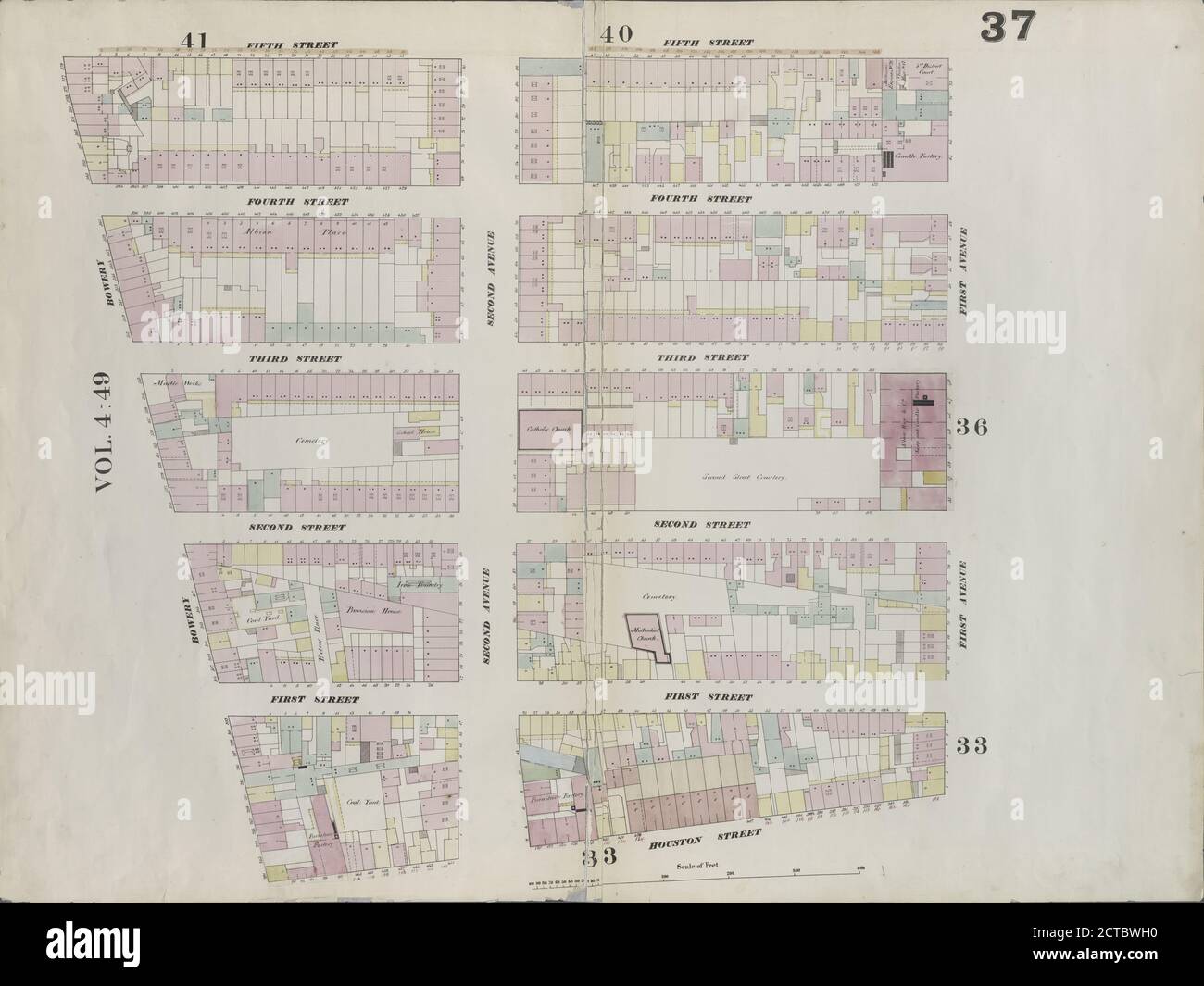 Houston street map hi-res stock photography and images - Alamy