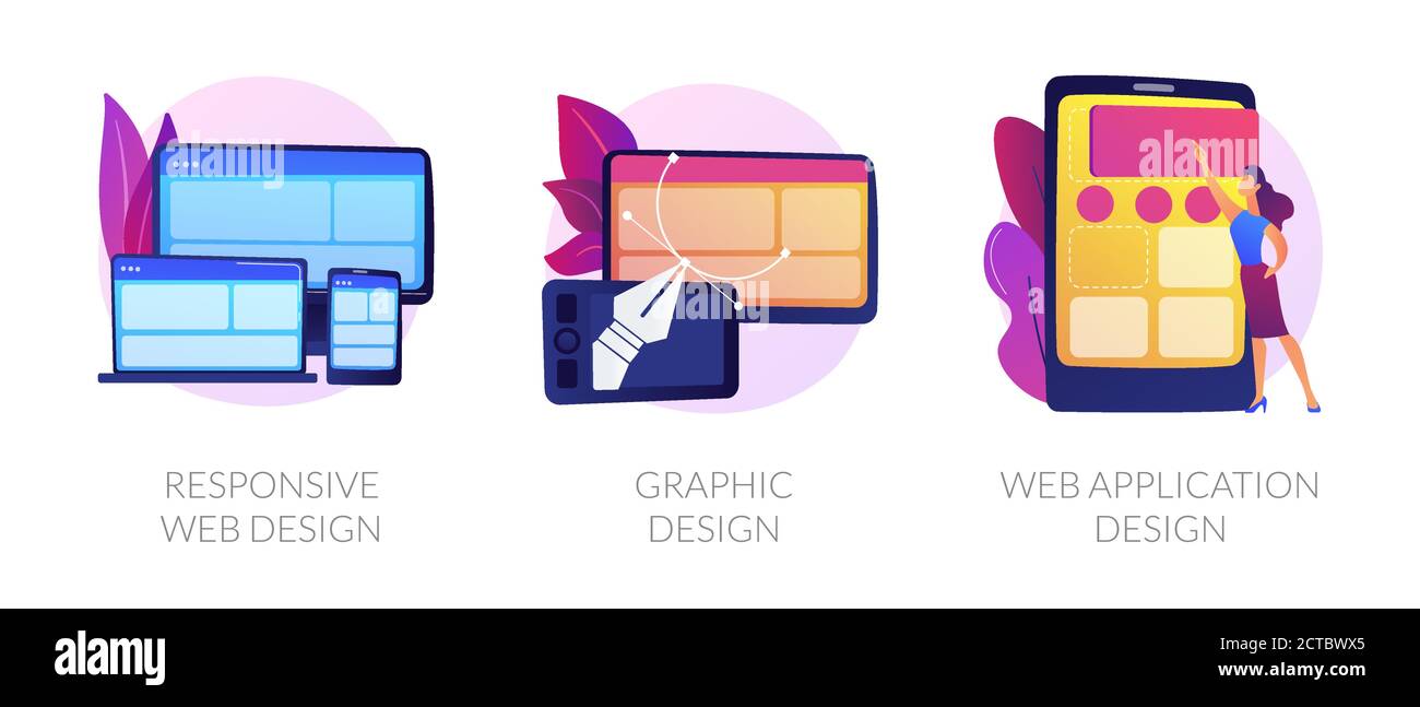 Web development vector concept metaphors Stock Vector Image & Art - Alamy Web development vector concept metaphors Stock Vector Image & Art - Alamy