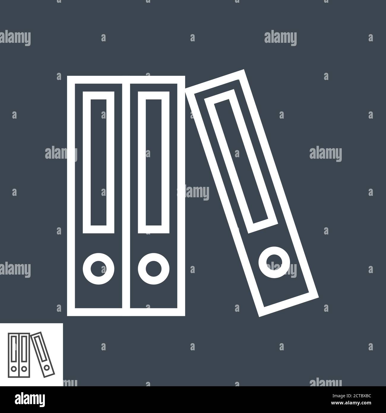 Work folder icon flat hi-res stock photography and images - Alamy
