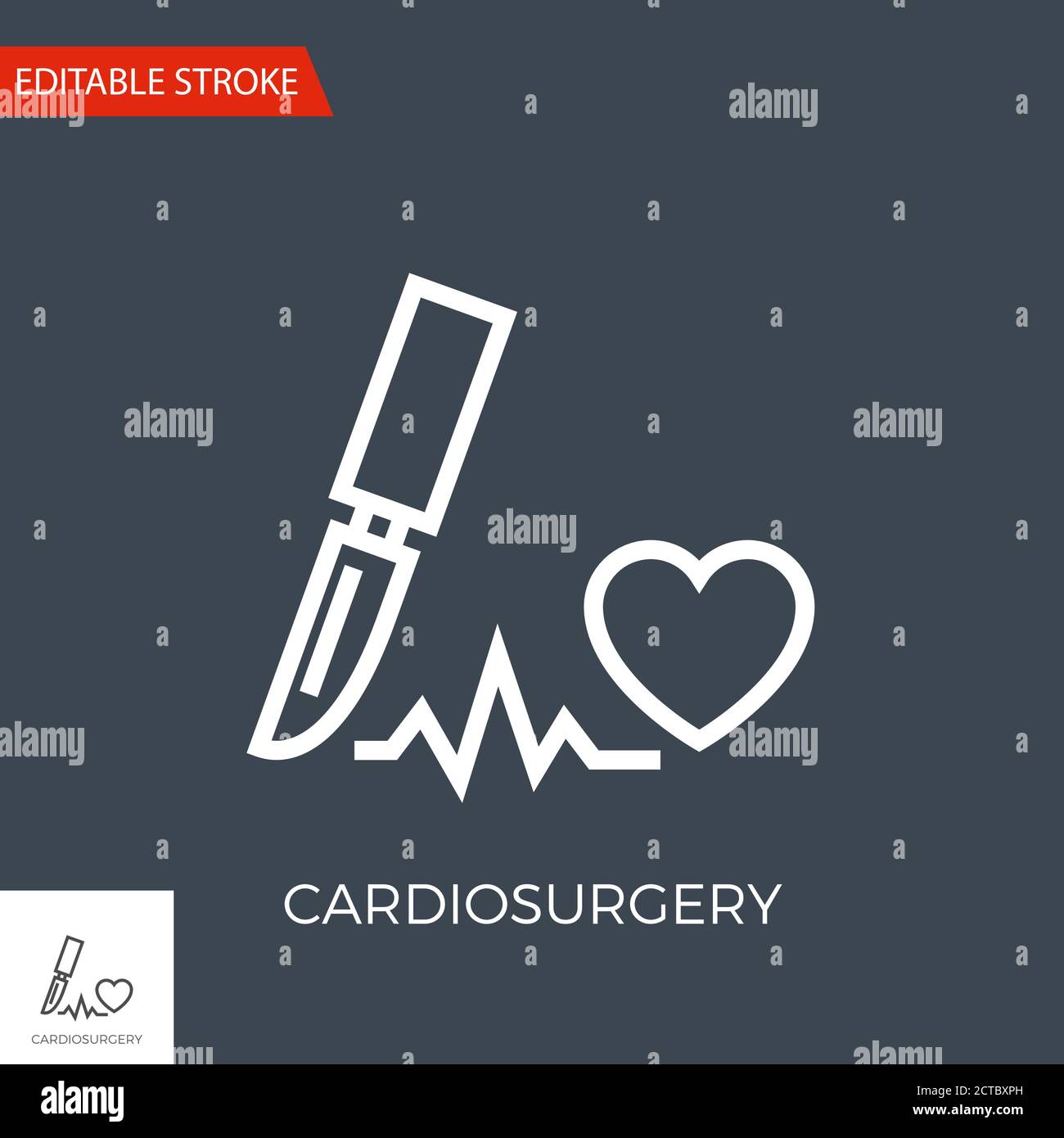 Cardio Surgery Vector Icon Stock Vector Image & Art - Alamy