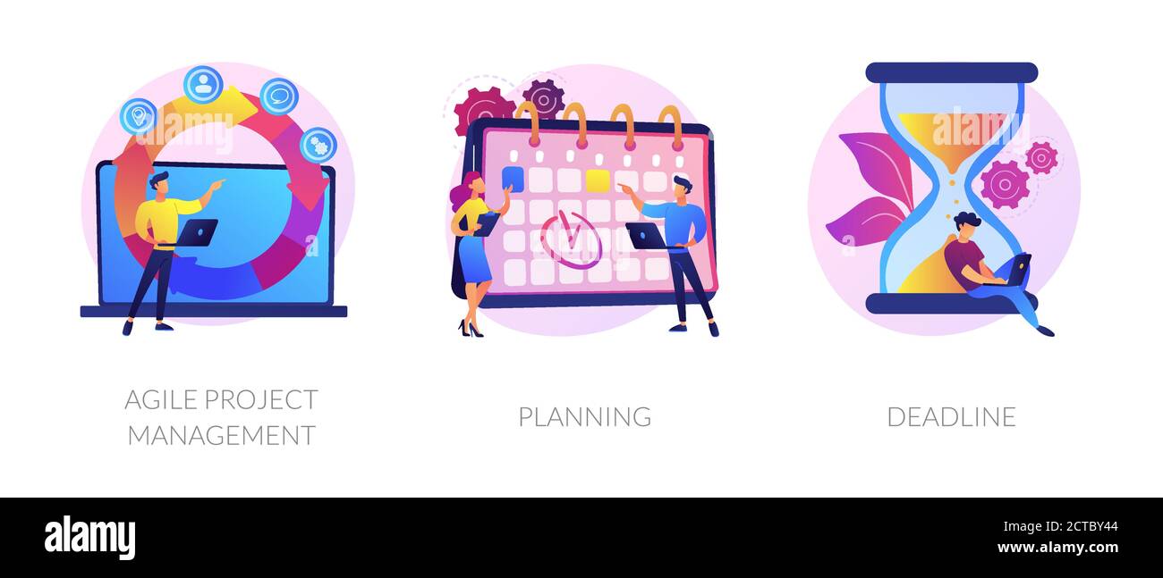 Agile estimating and planning vector concept metaphors Stock Vector ...