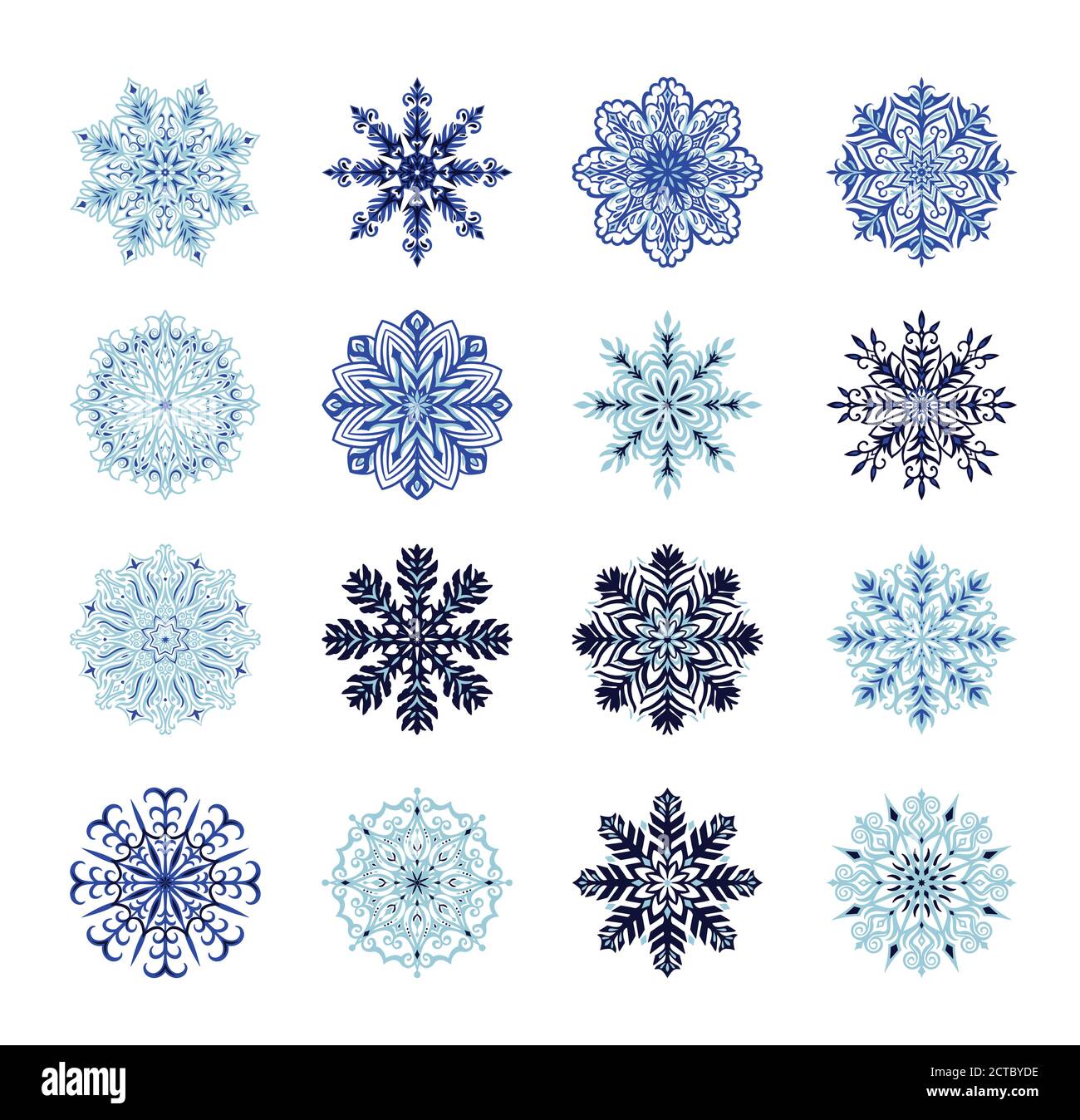 Big Snowflakes Clipart