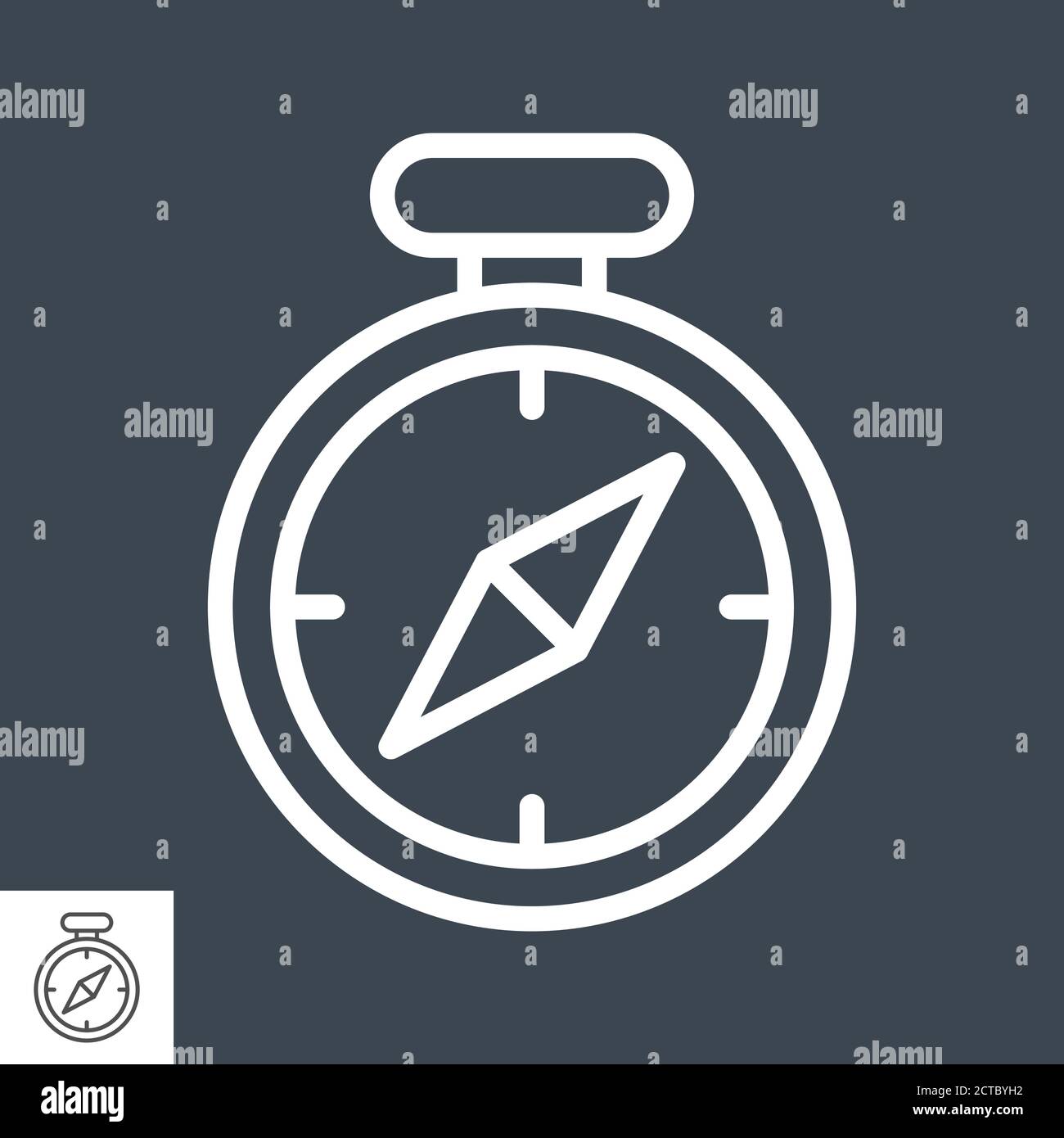 Compass south direction flat Stock Vector Images - Alamy