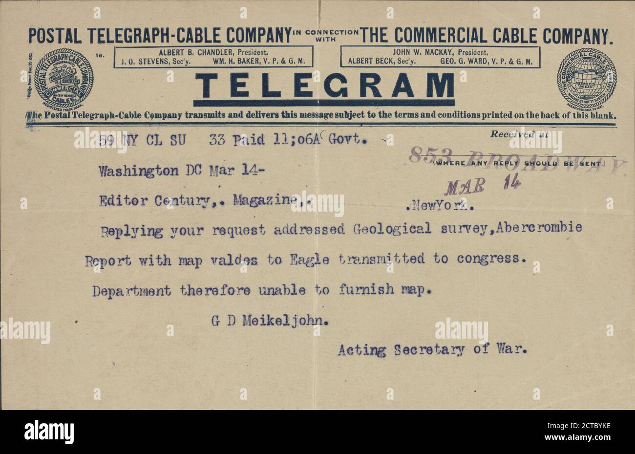 Meiklejohn hi-res stock photography and images - Alamy