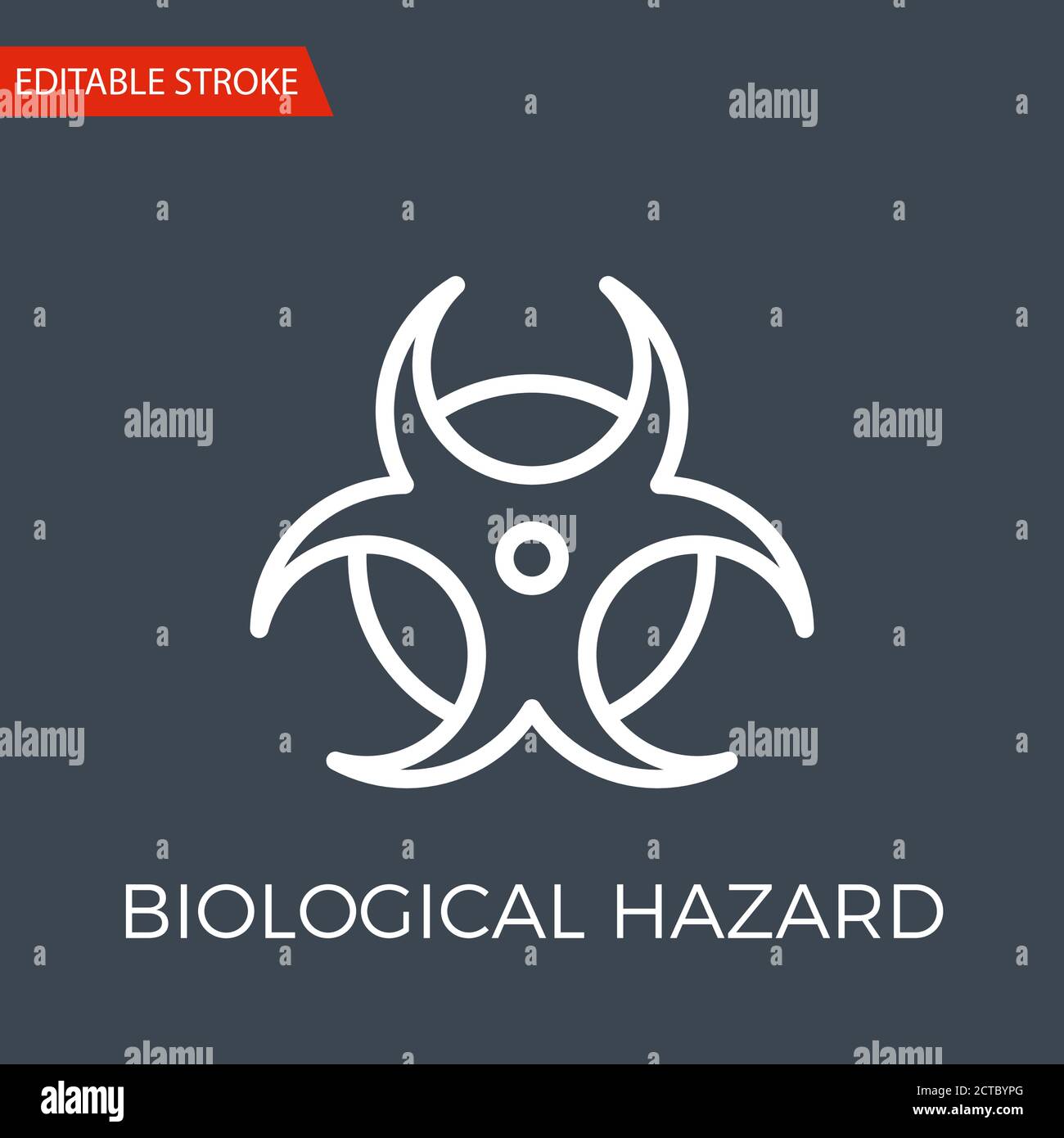 Biological Hazard Vector Icon Stock Vector Image & Art - Alamy