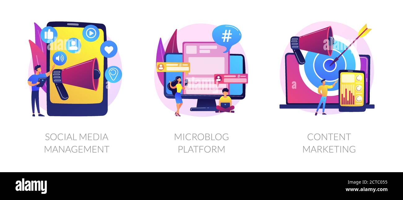 Smm vector hi-res stock photography and images - Alamy