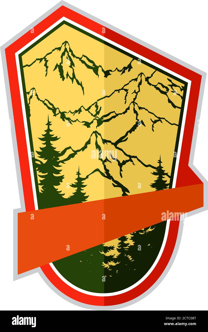 Vector mountain adventure camping expedition logo emblem Stock Vector ...
