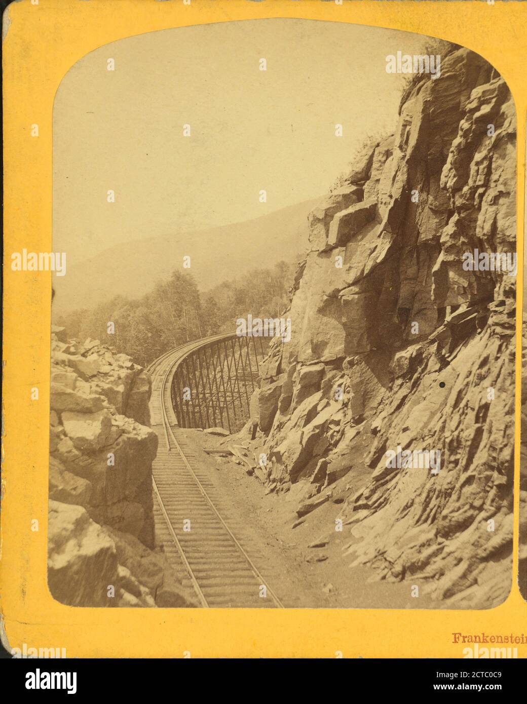 Frankenstein Trestle, P. & O.R.R., White Mts. Notch., Portland ...