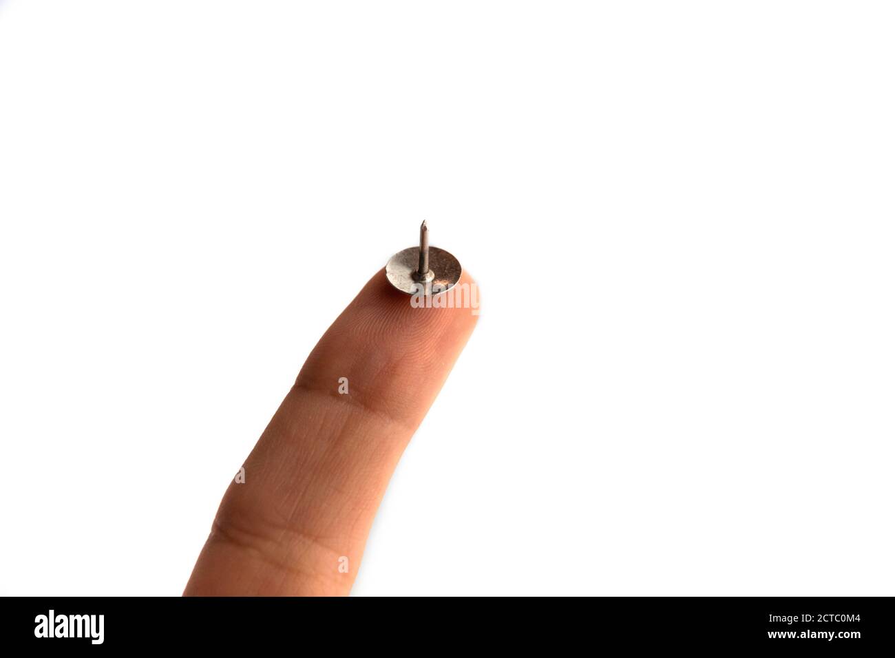 hand's attaching a green thumb stack Stock Photo - Alamy