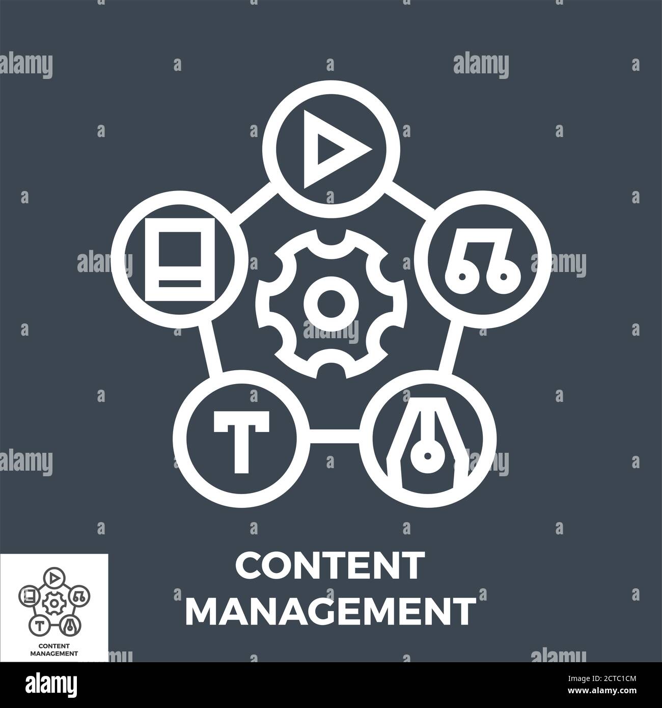 Multimedia technology content system Stock Vector Images - Alamy
