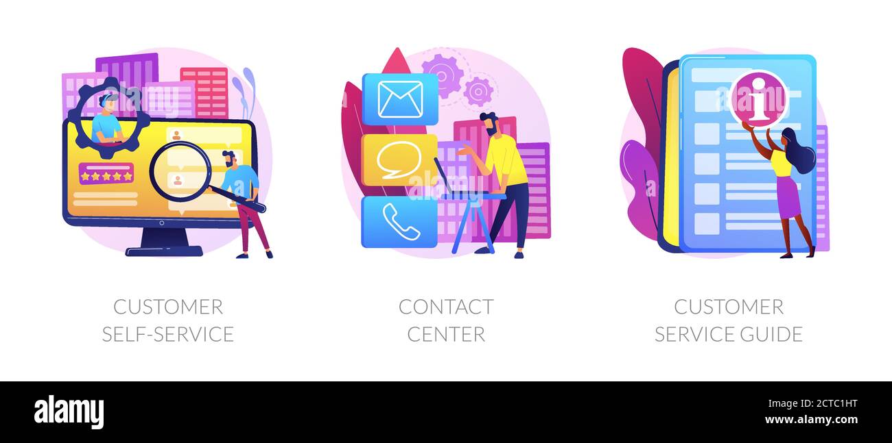 Customer service technology monitor Cut Out Stock Images & Pictures - Alamy