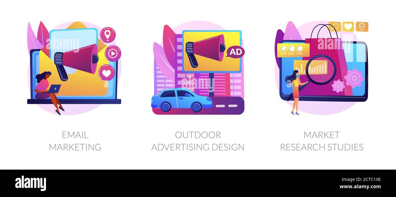 Product marketing campaign abstract concept vector illustrations Stock ...