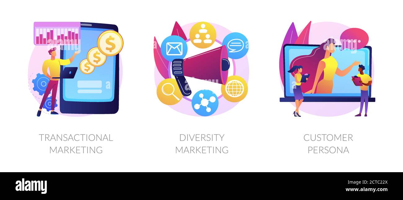 Marketing strategies abstract concept vector illustrations Stock Vector ...