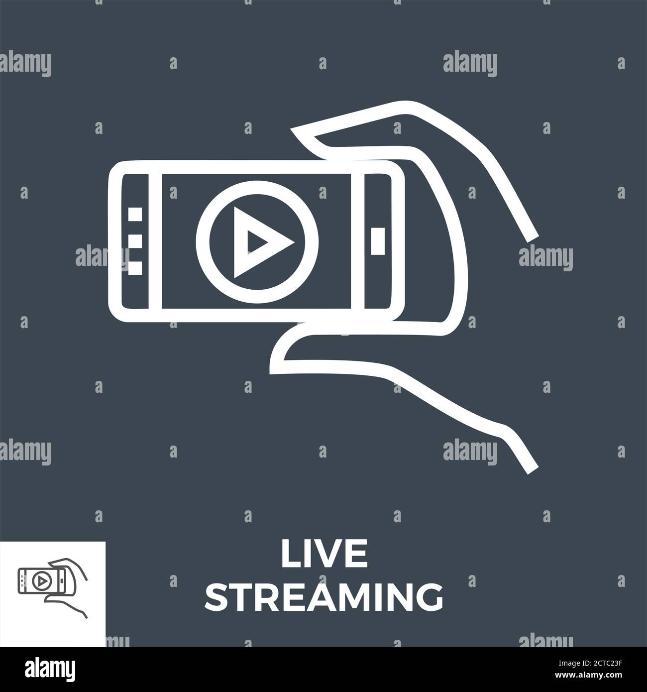 Streaming media phone tablet Stock Vector Images - Alamy