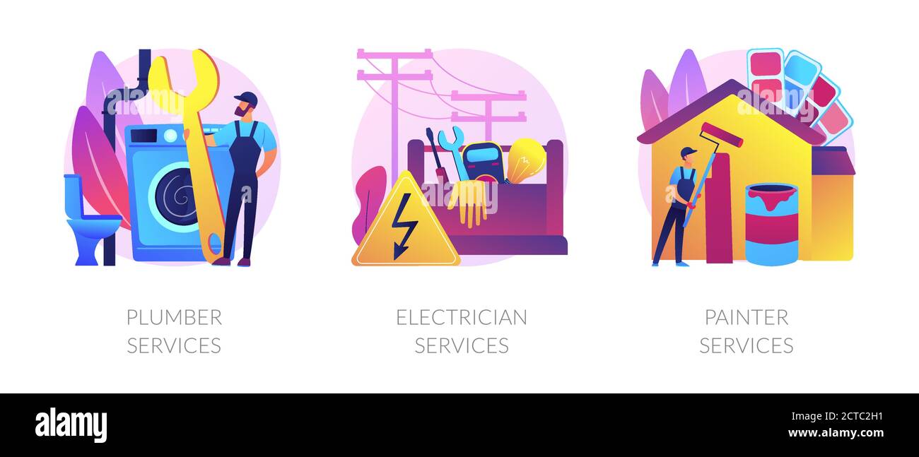 Plumbing house painting house icon hi-res stock photography and images ...