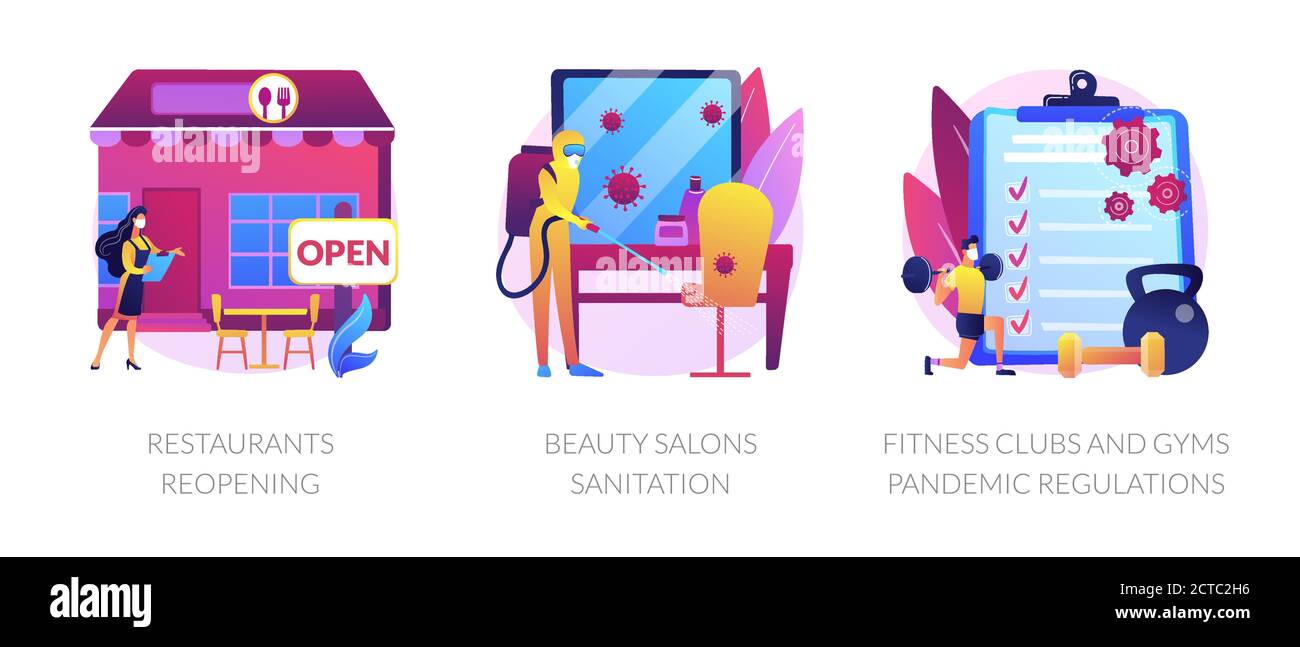 Pandemic business adaptation abstract concept vector illustrations ... Pandemic business adaptation abstract concept vector illustrations ...