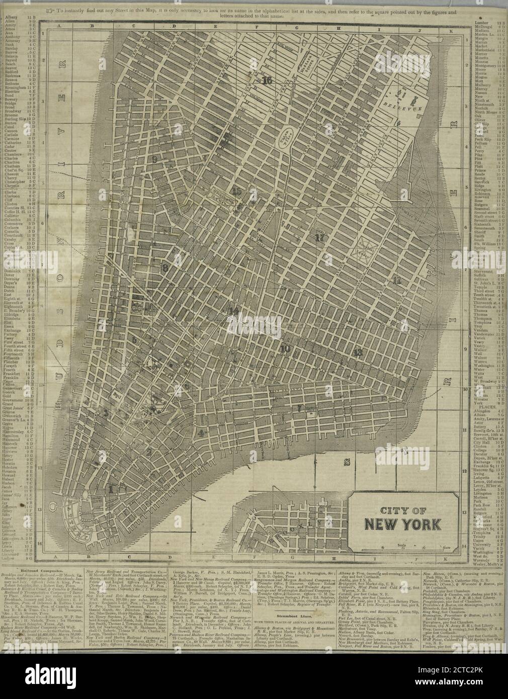 New york maps hi-res stock photography and images - Alamy