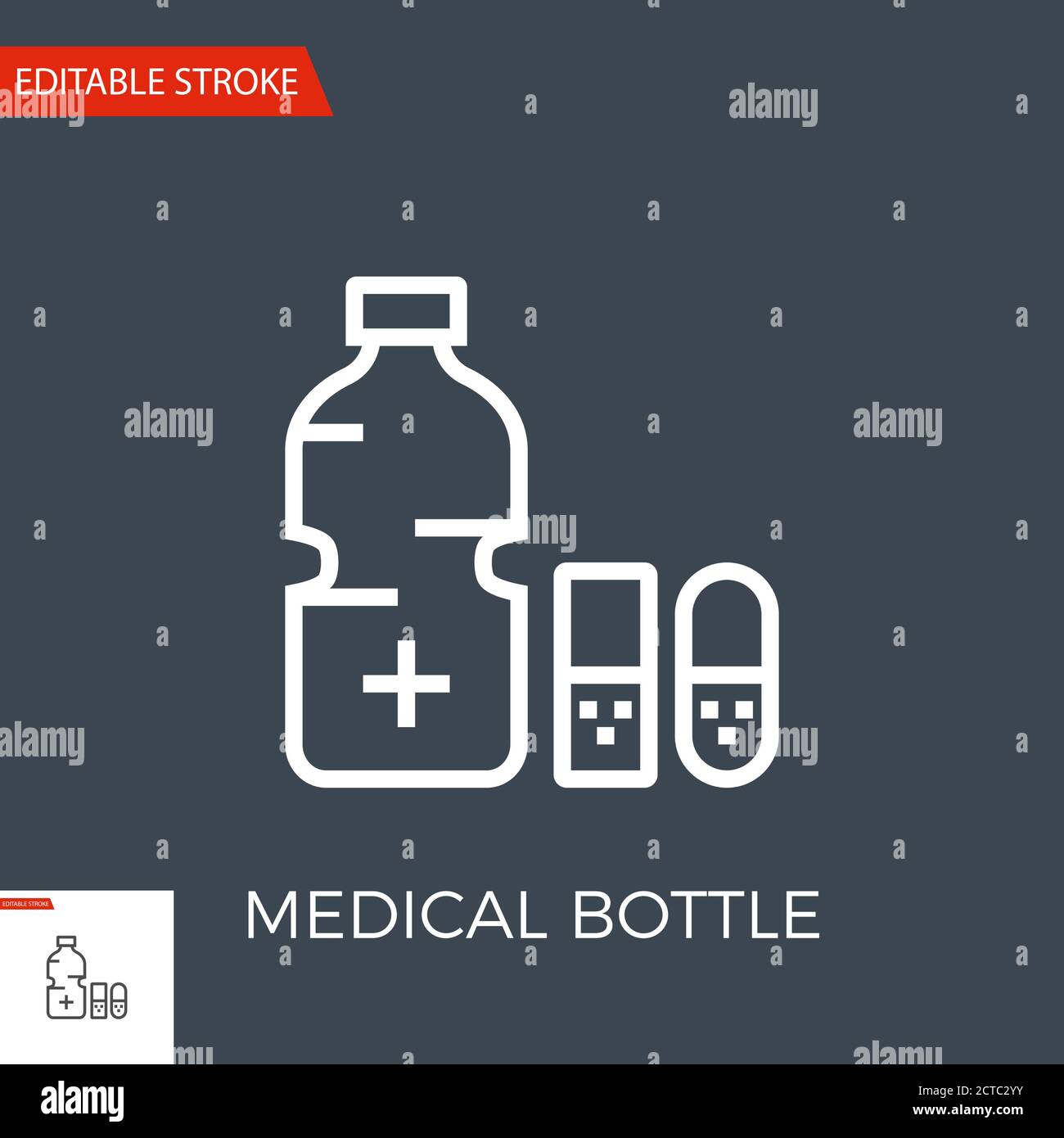 Medical Bottle Vector Icon Stock Vector Image & Art - Alamy