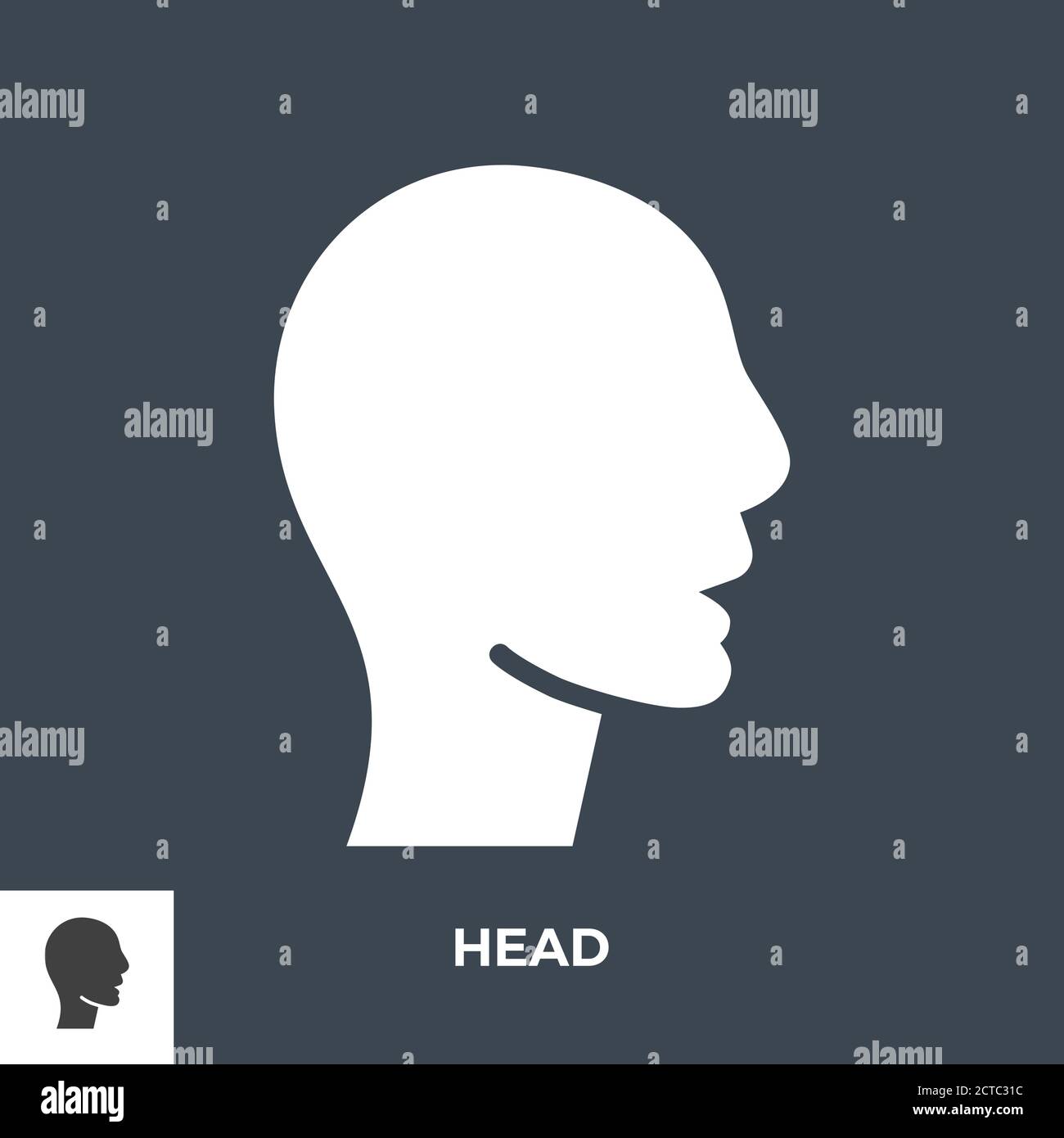 Creative human head logo Stock Vector Images - Alamy
