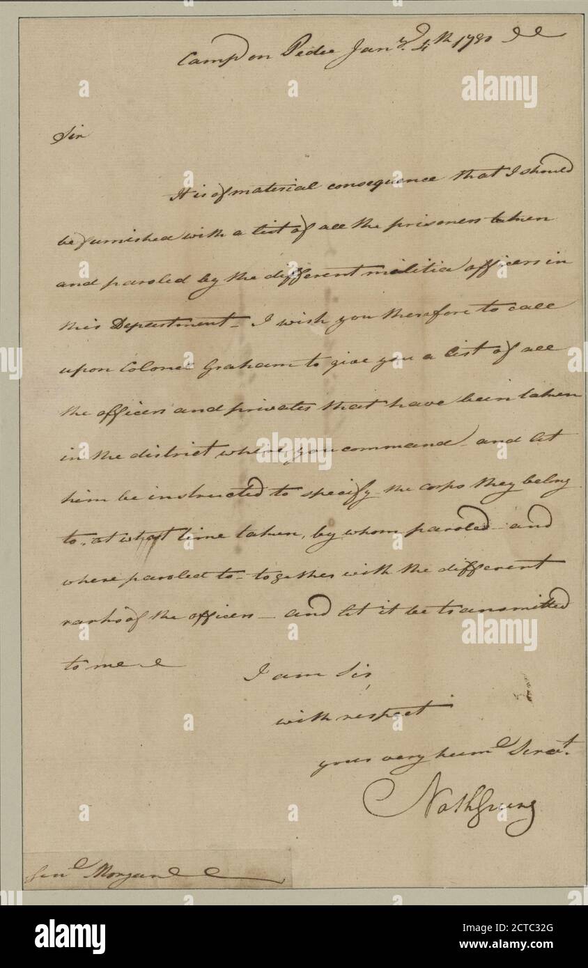 Nathanael Greene And Morgan High Resolution Stock Photography and ...