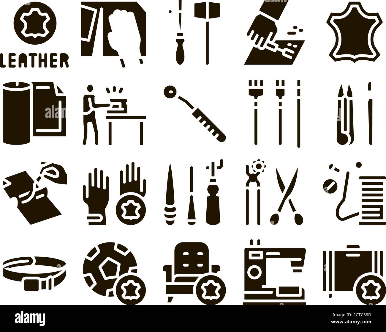 Leatherworking hi-res stock photography and images - Alamy