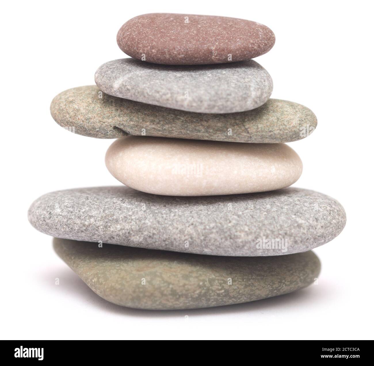 Balancing stones isolated on white background Stock Photo - Alamy