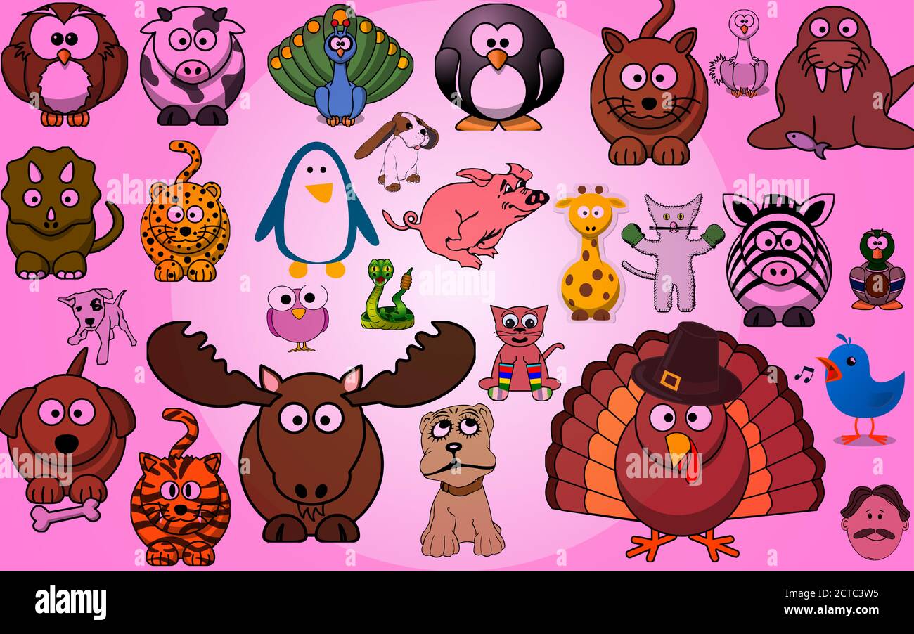 Modern Illustration of isolated drawing in cartoon style. illustration ...