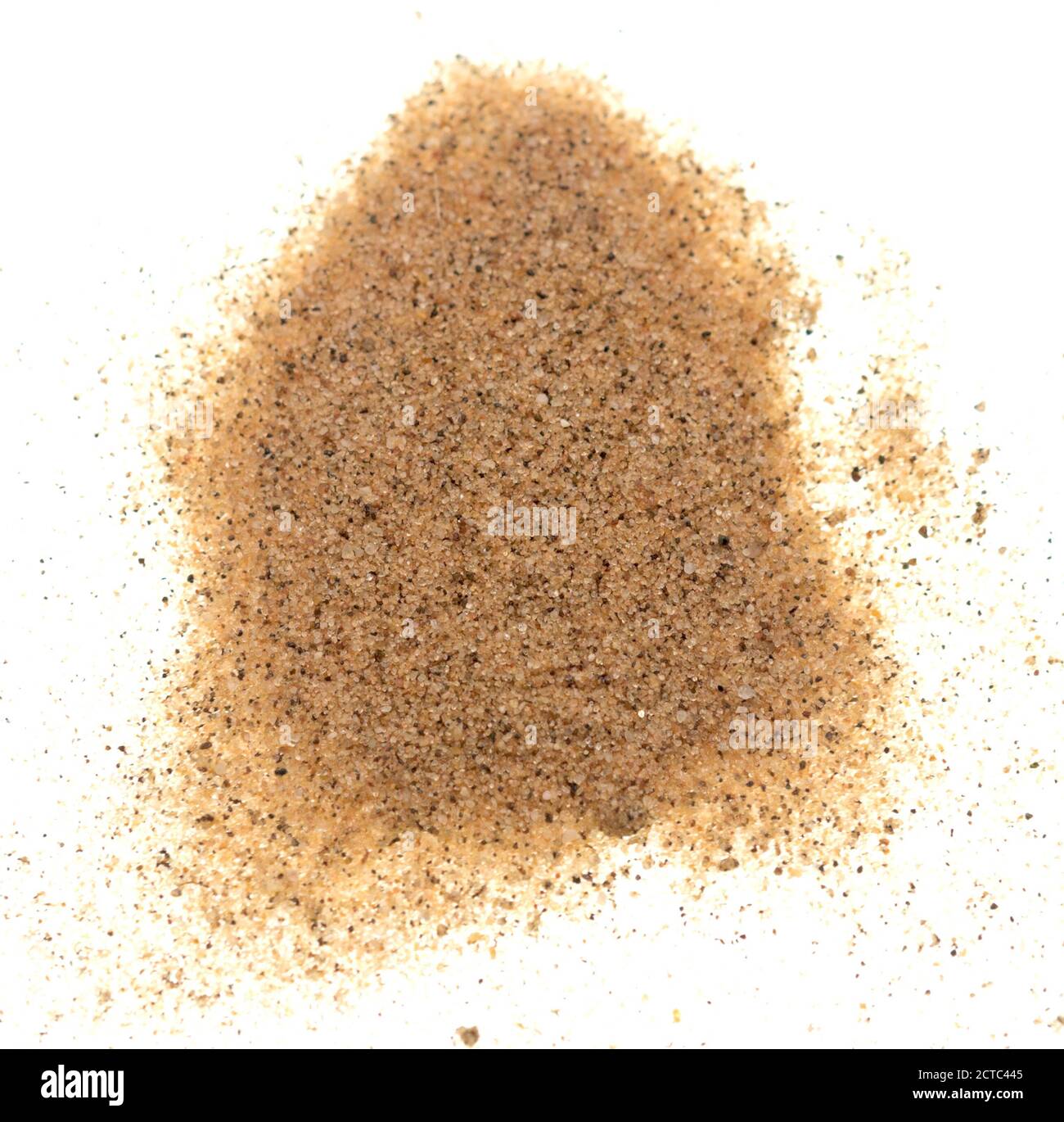 Pile of sand isolated on white background Stock Photo - Alamy