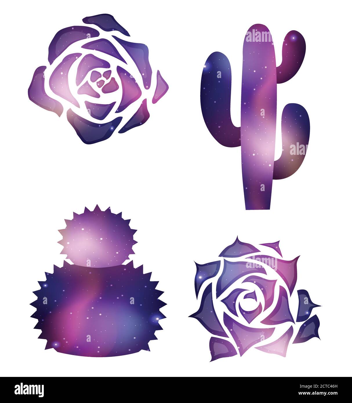 Desert planet nebula on Stock Vector Images - Alamy