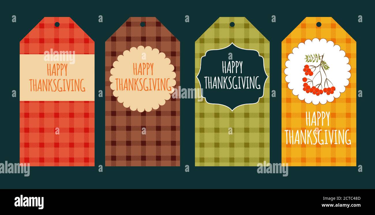 Autumn Quotes Labels Template with leaves for Thanksgiving. Vector ...