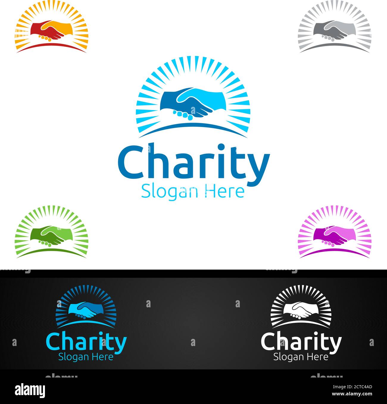 Helping Hand Charity Foundation Creative Logo for Voluntary Church or ...